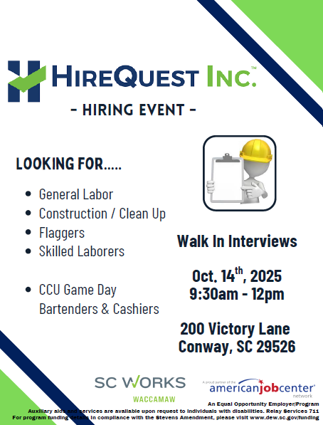 Hire Quest Job Fair - Partnership Grand Strand